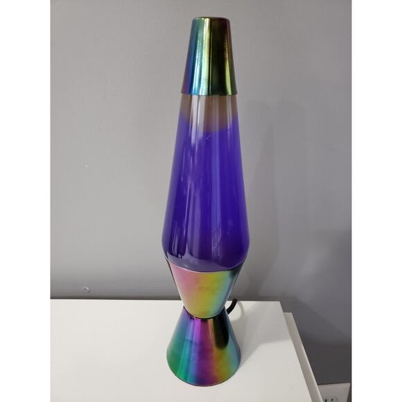 Lava | Other | Rainbow Iridescent Metallic Base Lava Lamp Schylling ...